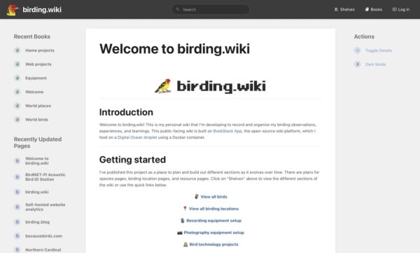 Introducing my personal birdwatching wiki, birding.wiki - Because Birds